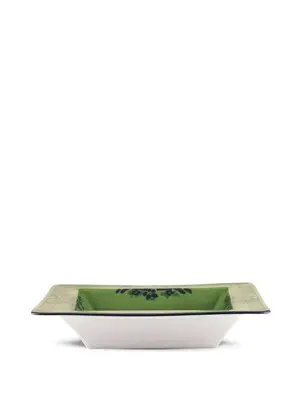 GINORI 1735 Oriente Italiano Large Squared Change Tray - Green