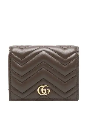 Gucci Gg Mamont Leather Wallet - Brown