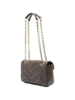 Gucci Gg Marmont Small Leather Shoulder Bag - Brown