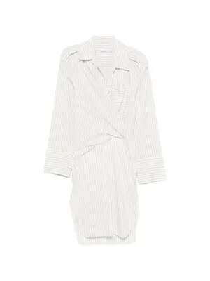 IRO PARIS Lazul Striped Cotton Dress