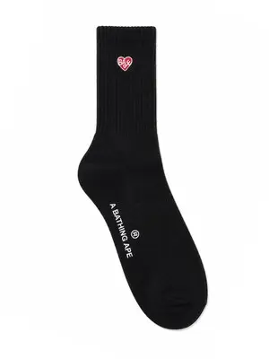 A BATHING APE One Point Ape Head Crew Socks