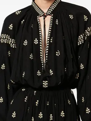 Isabel Marant Étoile Rodilia Embroidered Silk Maxi Dress