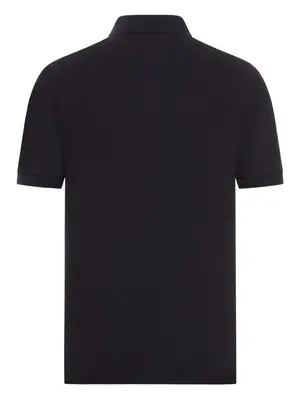 Stone Island Logo Polo Shirt - Black