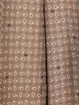 Max Mara Silk Paisley Print Trousers