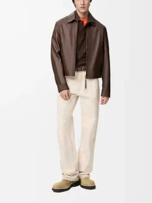 Loewe Leather Zip Jacket