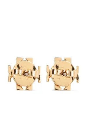 Tory Burch Kira Logo Stud Earrings - Gold