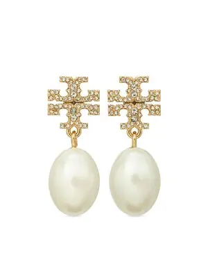 Tory Burch Kira Pearl Drop Earrings - Gold