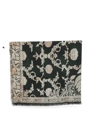 PIERRE-LOUIS MASCIA Printed Silk Scarf - Blue