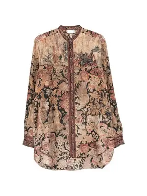 PIERRE-LOUIS MASCIA Printed Silk Shirt