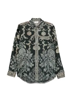 PIERRE-LOUIS MASCIA Printed Silk Shirt