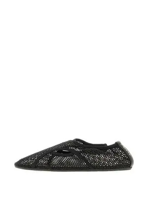 Alaïa Fishnet Ballet Flats - Black