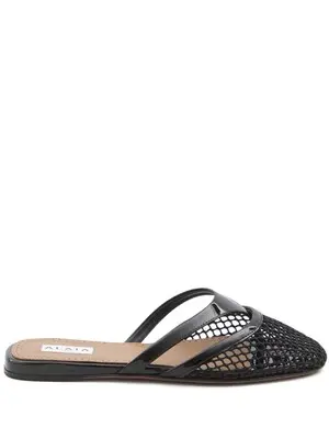 Alaïa Fishnet Thong Sandals