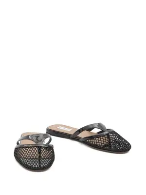Alaïa Fishnet Thong Sandals