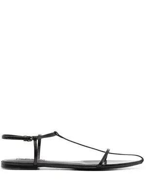 JIL SANDER Leather Flat Sandals