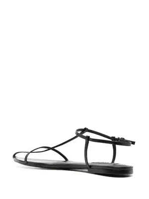JIL SANDER Leather Flat Sandals