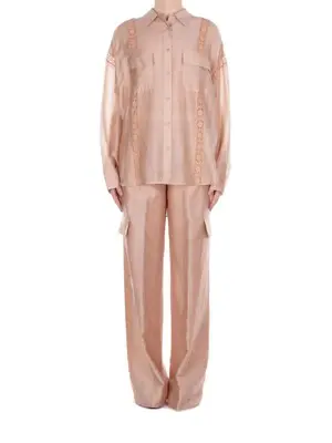 BLUGIRL Cargo Trousers With Lace Detail