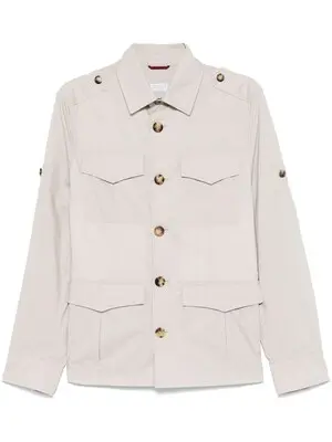 Brunello Cucinelli Cotton And Nylon Water-resistant Jacket