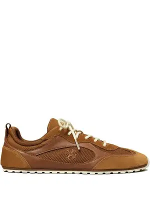 Tory Burch Field Leather Sneakers - Brown