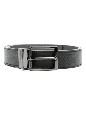 Emporio Armani Leather Belt - Black