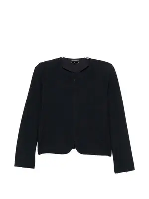 Emporio Armani Zip-up Textured Jacket
