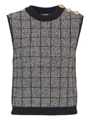 Balmain Tweed Tank Top