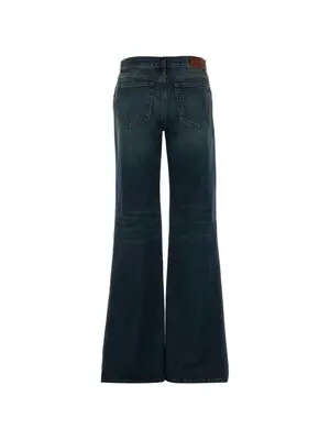 Gucci Bootcut Denim Jeans With Rear Logo Patch