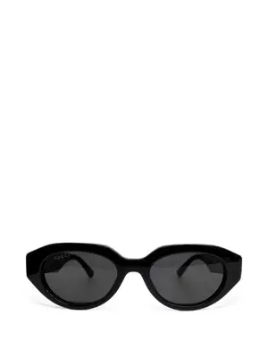 Gucci Oval Sunglasses - Black