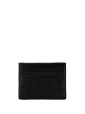 Bottega Veneta Leather Credit Card Case - Black