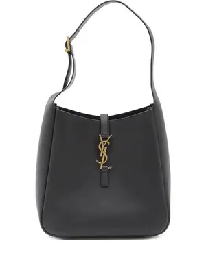 Saint Laurent Le 5 À 7 Small Leather Shoulder Bag - Black