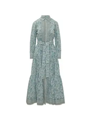 MC2 SAINT BARTH Jensen Maxi Dress With Floral Print