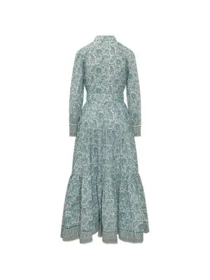 MC2 SAINT BARTH Jensen Maxi Dress With Floral Print