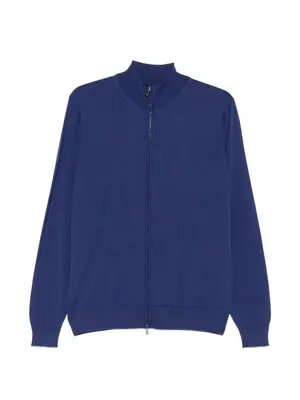 FILIPPO DE LAURENTIIS Full Zip Stand Collar Sweatshirt