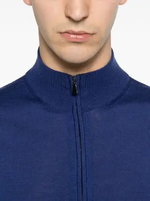 FILIPPO DE LAURENTIIS Full Zip Stand Collar Sweatshirt
