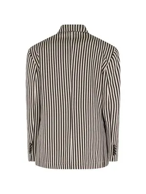 ALYSI Striped Single-breasted Blazer