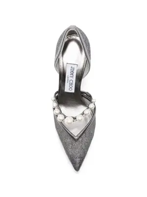 JIMMY CHOO Aurelie Glittered Pumps