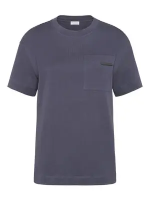 Brunello Cucinelli Cotton T-shirt With Pocket Detail