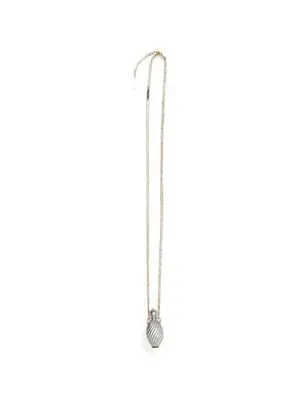 Chloé Two Tone Fluted Amphora Pendant Necklace - Gold
