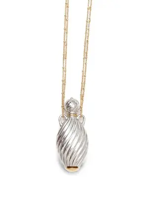 Chloé Two Tone Fluted Amphora Pendant Necklace - Gold