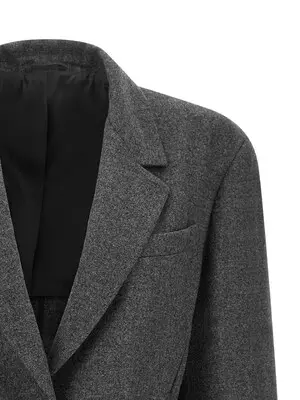 Brunello Cucinelli Wool Single-breasted Blazer With Belt