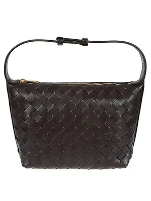 Bottega Veneta Wallace Mini Leather Handbag - Brown