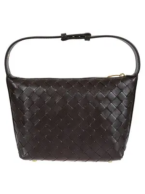 Bottega Veneta Wallace Mini Leather Handbag - Brown
