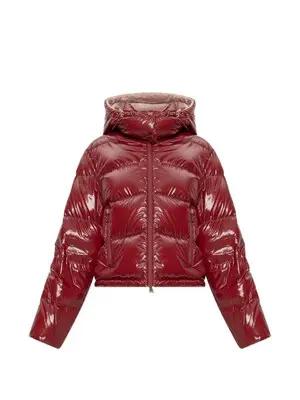 Moncler Niveole Short Down Jacket With Quilted Finish - Red