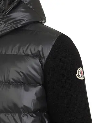 Moncler Wool And Nylon Padded Cardigan