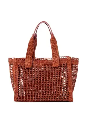 Chloé Summer Banana Raffia Tote Bag