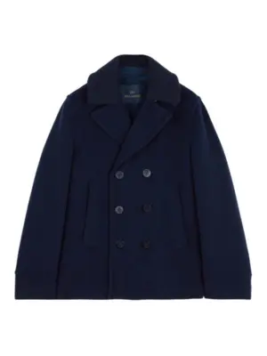 Paul & Shark Wool And Cashmere Double Breasted Jacket - Blue