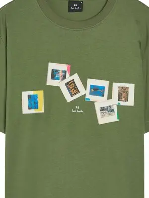 Paul Smith Slides Cotton T-shirt - Green