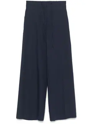 PAROSH Cotton Wide-leg Trousers