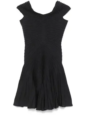 Alaïa Ribbed Wool Mini Dress
