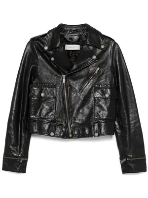 GOLDEN GOOSE Leather Biker Jacket