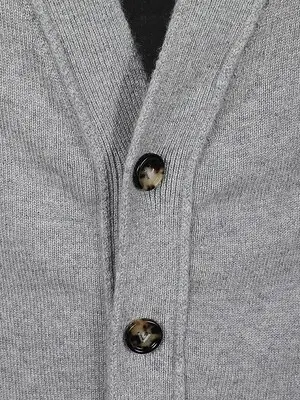 Bottega Veneta Cashmere Blend Cardigan - Grey